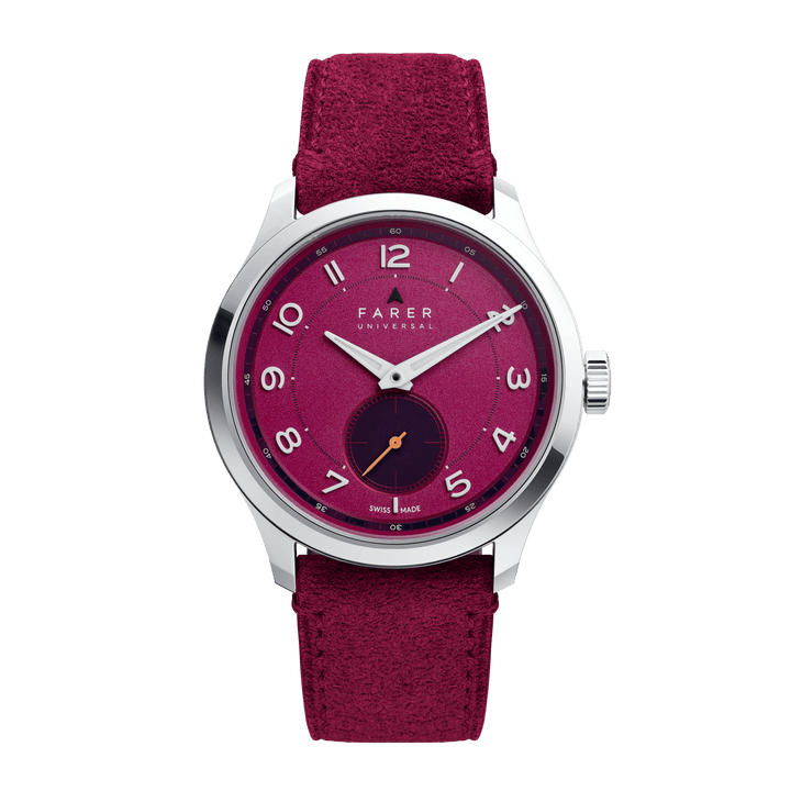 Farer USA - Halley Moonphase - 38.5mm Swiss-Made Blue Dial Watch ...