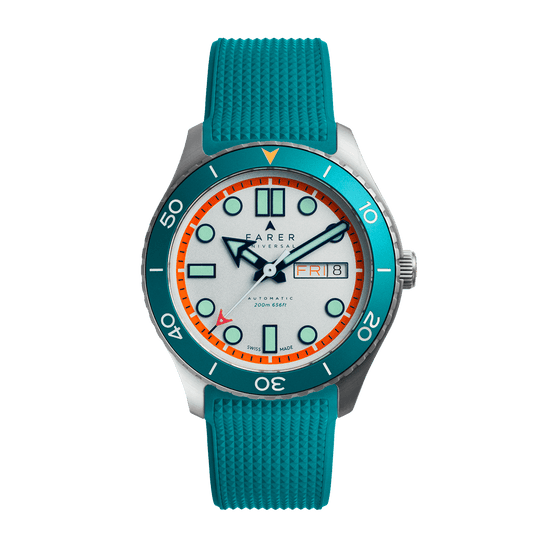 Farer Automatic Watches - Discovery - Red - 36mm Case - La Joux-Perret ...